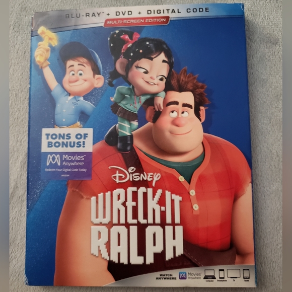Media | Disney Wreck It Ralph Blu Ray Dvd | Poshmark